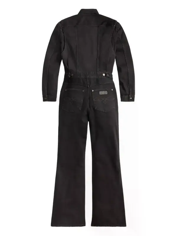 Ralph Lauren Zipped Denim Jumpsuit - Black