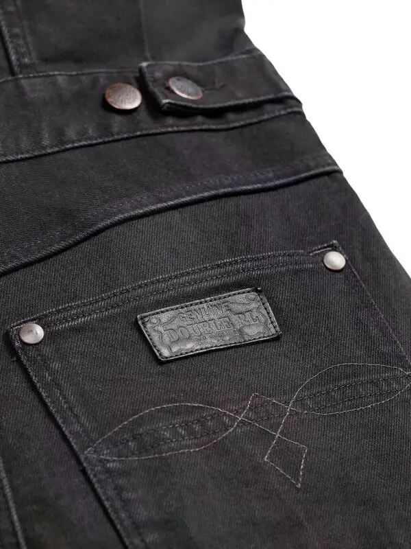 Ralph Lauren Zipped Denim Jumpsuit - Black