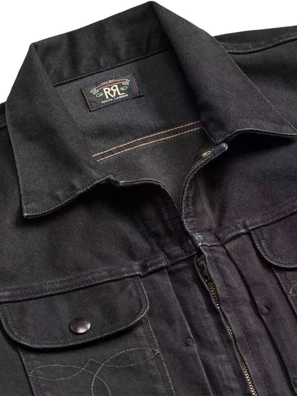 Ralph Lauren Zipped Denim Jumpsuit - Black