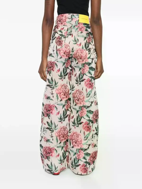 MARQUES' ALMEIDA Floral Brocade Trousers