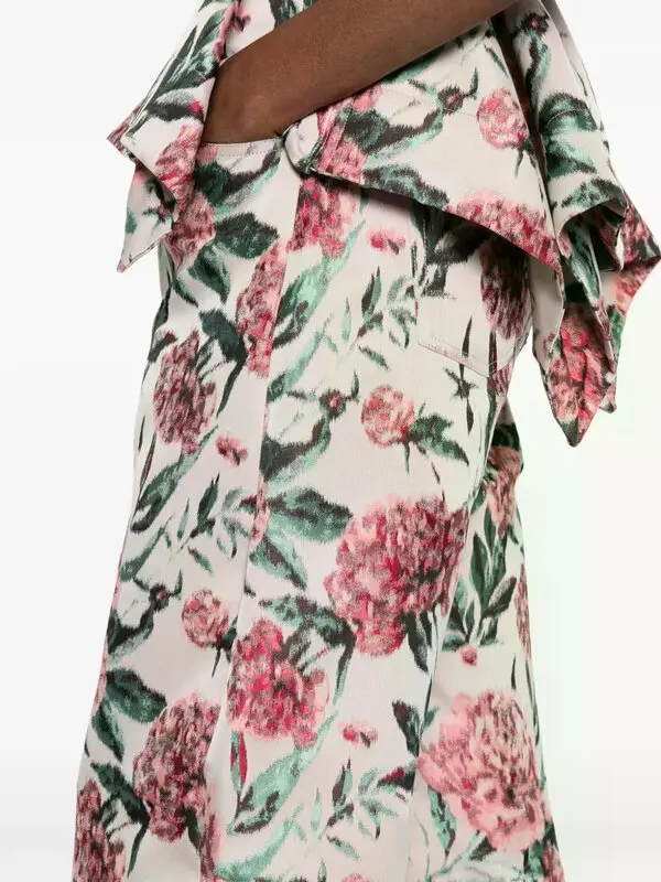 MARQUES' ALMEIDA Floral Brocade Trousers