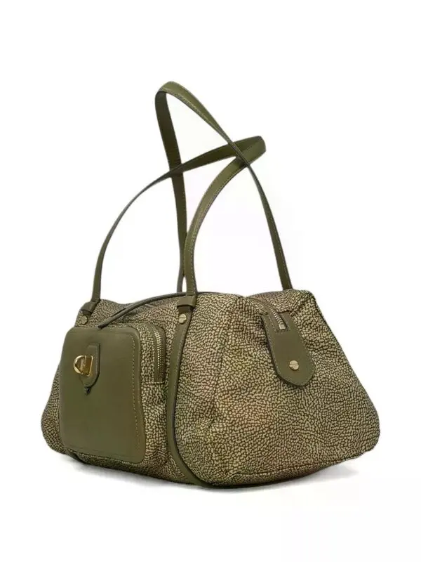 Borbonese Printed Shoulder Bag - Green