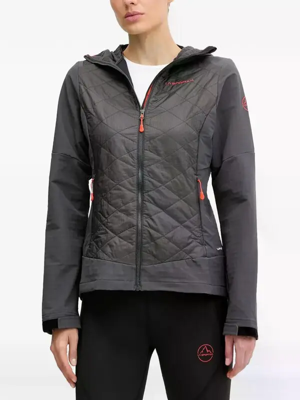 LA SPORTIVA Diamond-design Hooded Performance Jacket - Grey