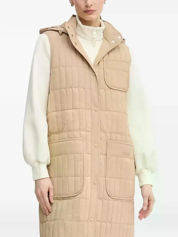 Mackage Quilted Hooded Gilet - Neutrals