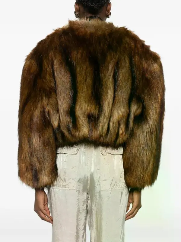 Alexander Wang Cropped Faux-fur Jacket