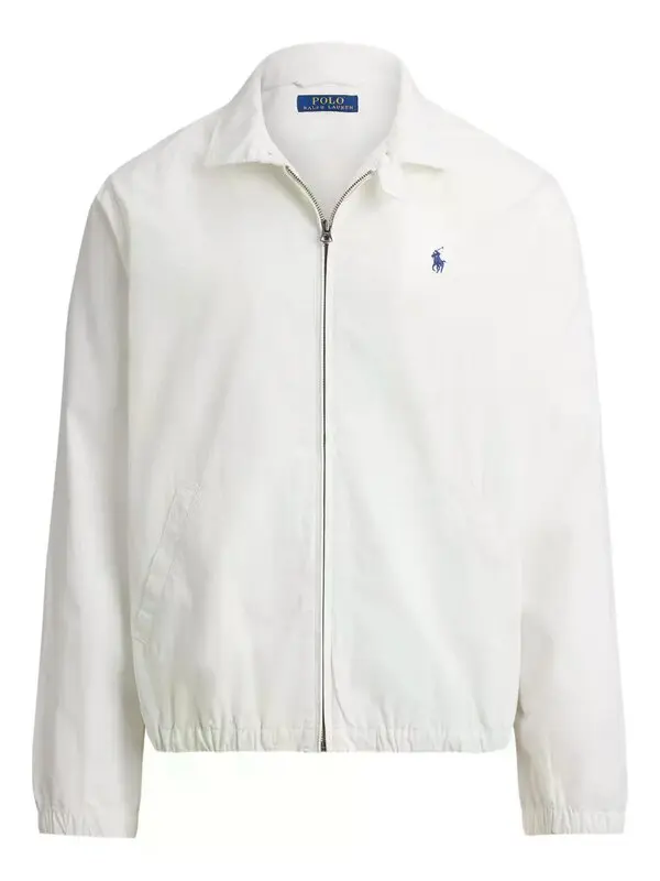 Polo Ralph Lauren Zip-up Jacket With Logo Detail - Neutrals