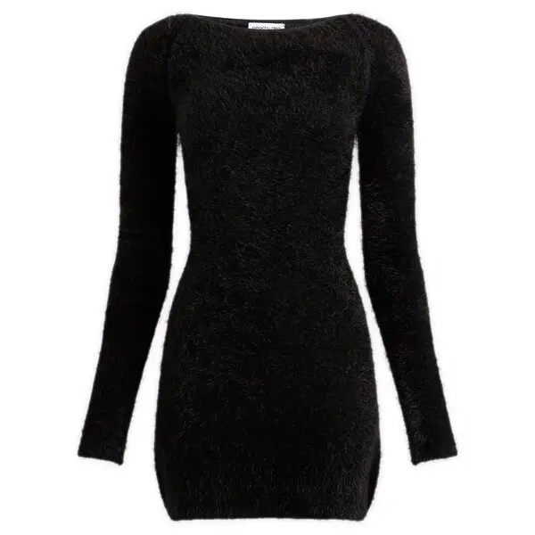 PEACHY DEN The Chloe Knit Dress - Onyx