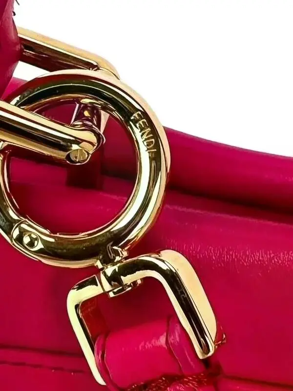 Fendi Mini Peekaboo Leather Tote