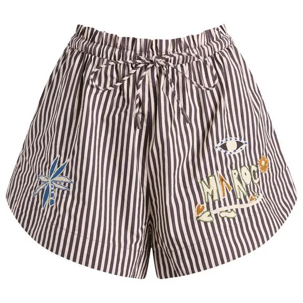 ALEMAIS Sirocco Embroidered Short - Stripe