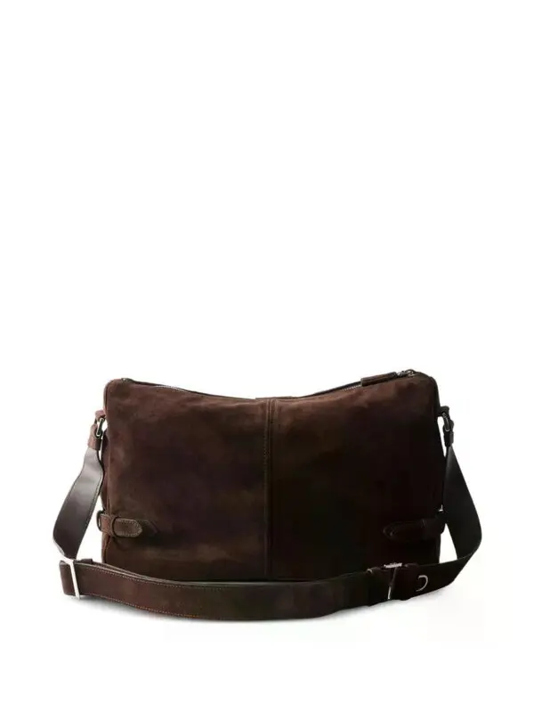 Prada Suede Messenger Bag - Brown