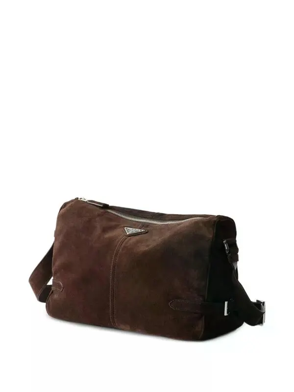 Prada Suede Messenger Bag - Brown
