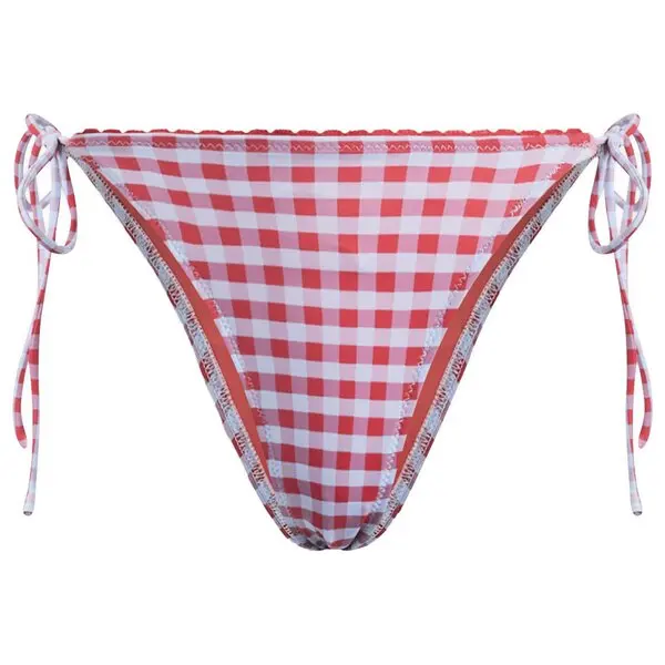 DAMSON MADDER Tie Side Bikini Bottom - Blue/red