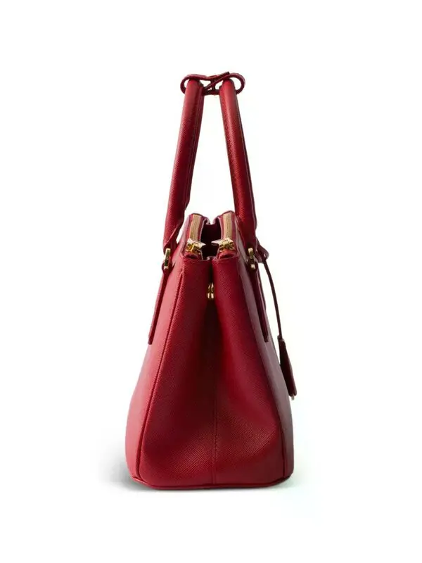 Prada Galleria Leather Tote Bag - Red