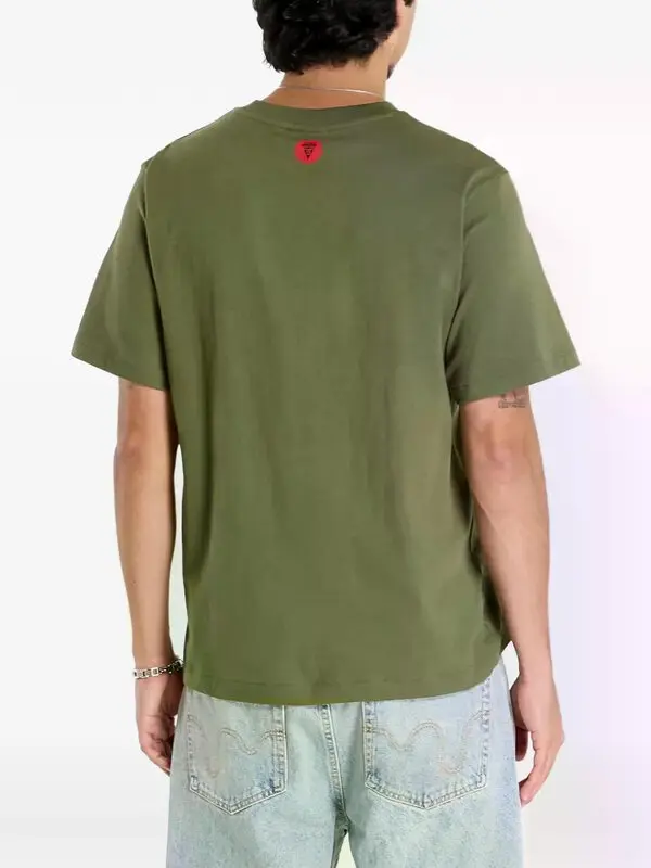 ICECREAM Spray Paint Running Dog T-shirt - Green