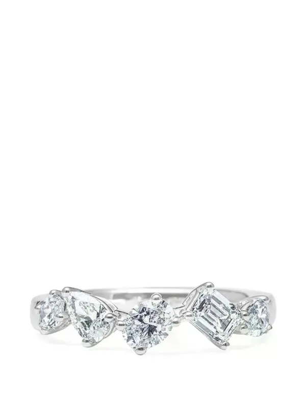 Azzaro Five-row Diamond Ring - Silver