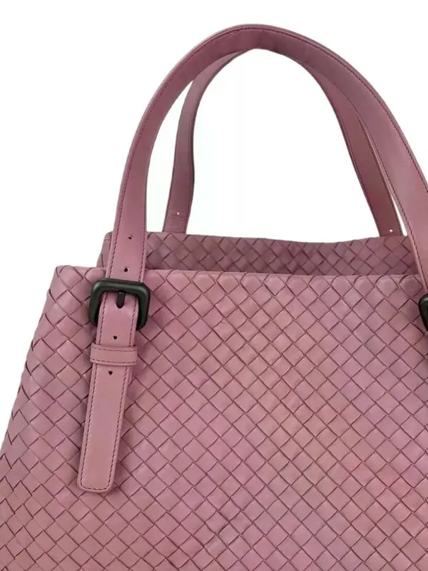 Bottega Veneta Large Intrecciato Leather Tote - Pink