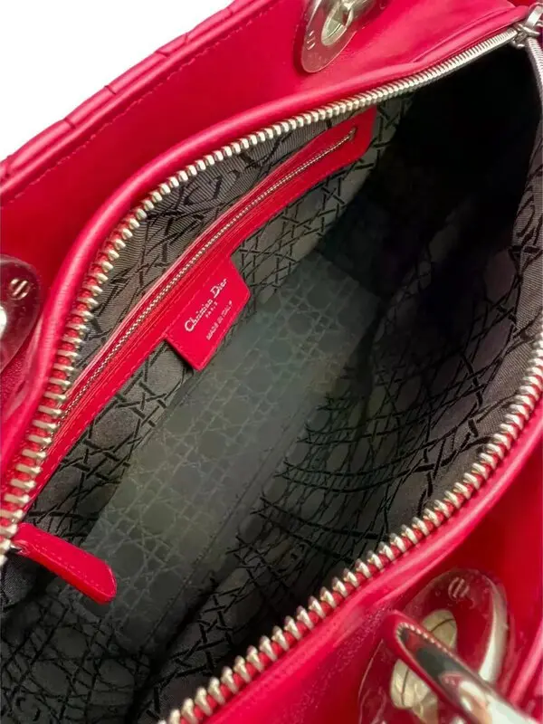 Dior Lady Tote Bag - Red