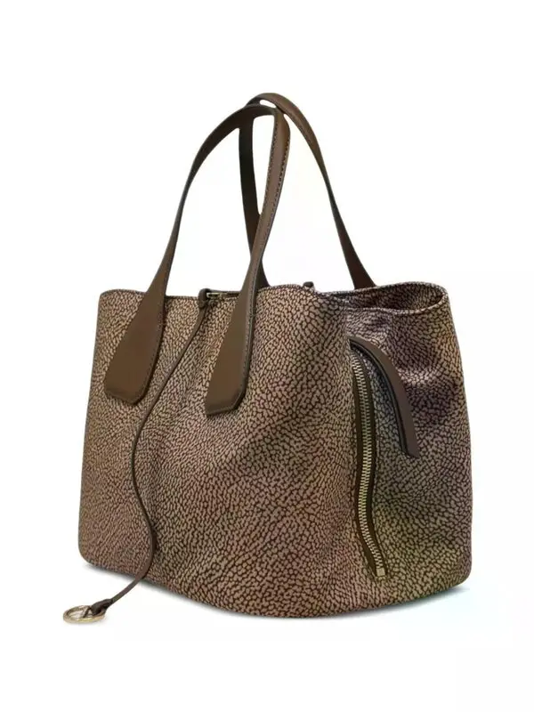 Borbonese Printed Shoulder Bag - Brown
