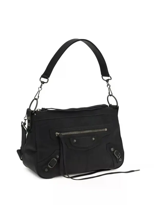 Balenciaga Le City Moto Shoulder Bag - Black