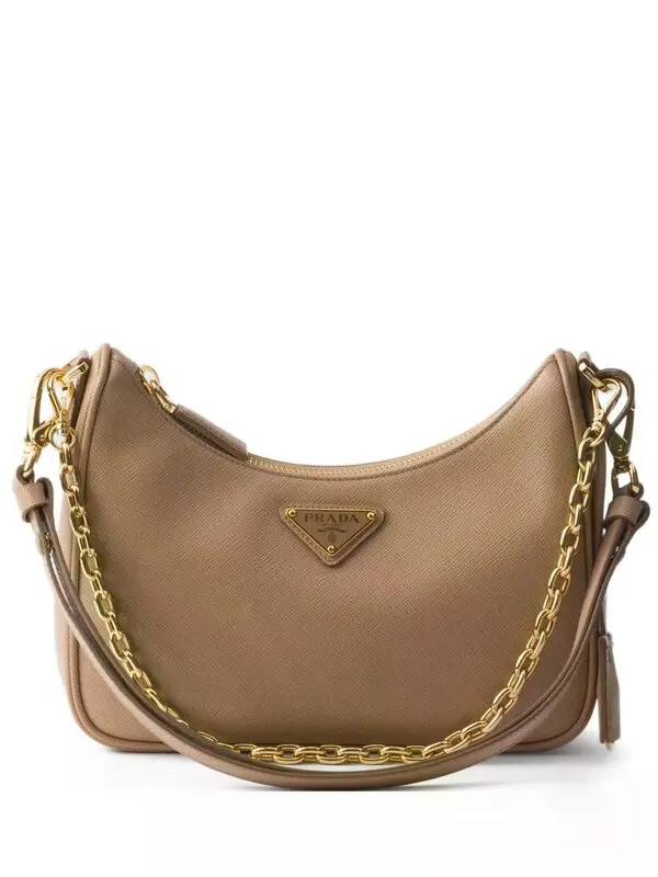 Prada Mini Re-edition Shoulder Bag - Neutrals