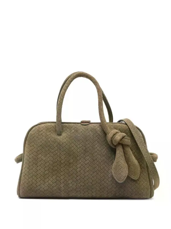 Jacquemus Small Turismo Woven Tote Bag - Green
