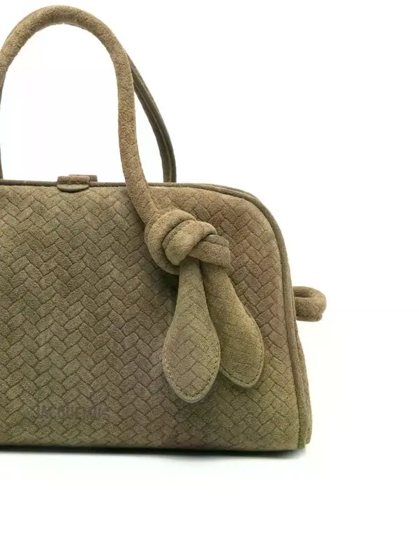 Jacquemus Small Turismo Woven Tote Bag - Green