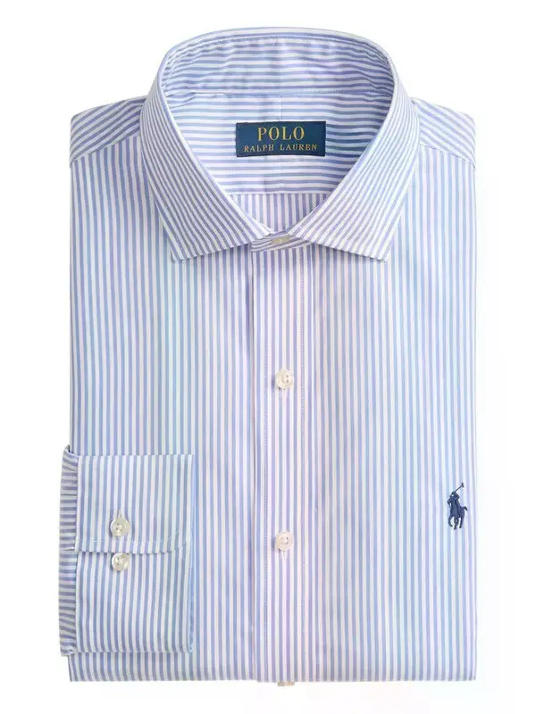 Polo Ralph Lauren Striped Custom Fit Shirt - Blue