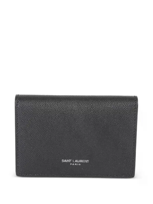 Saint Laurent Leather Wallet - Black