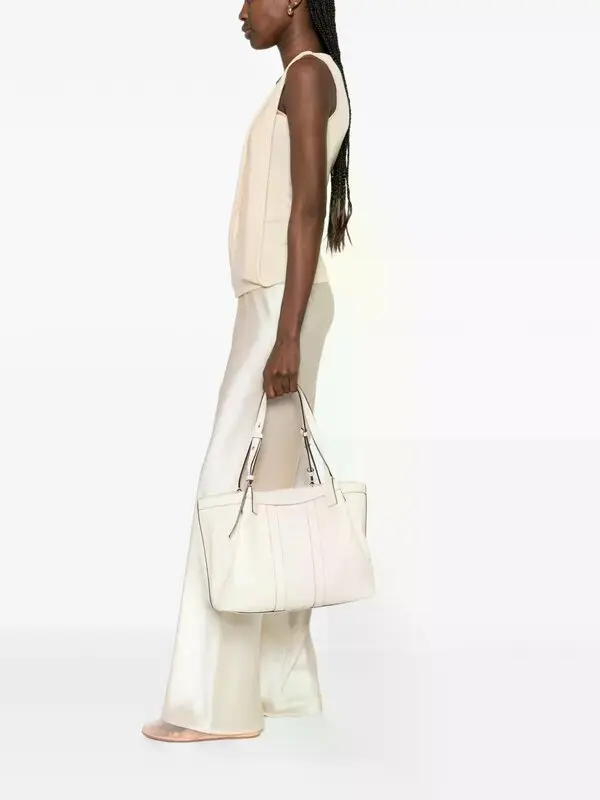 SERAPIAN Small Mosaico Secret Leather Tote Bag