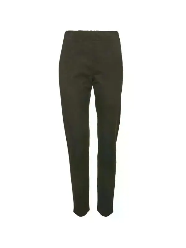 JOSEPH Elasticated Waist Ankle-length Tapered Trousers - Black