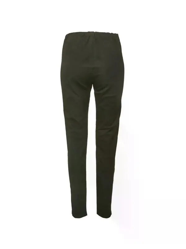 JOSEPH Elasticated Waist Ankle-length Tapered Trousers - Black