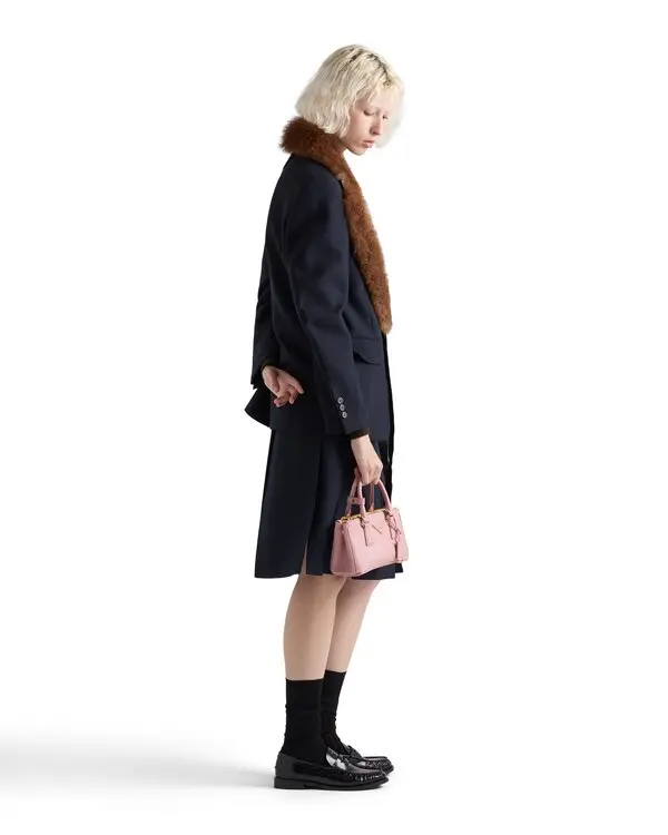 Prada Galleria Mini Saffiano Leather Bag - Peach