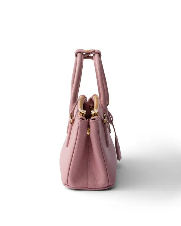 Prada Galleria Mini Saffiano Leather Bag - Peach