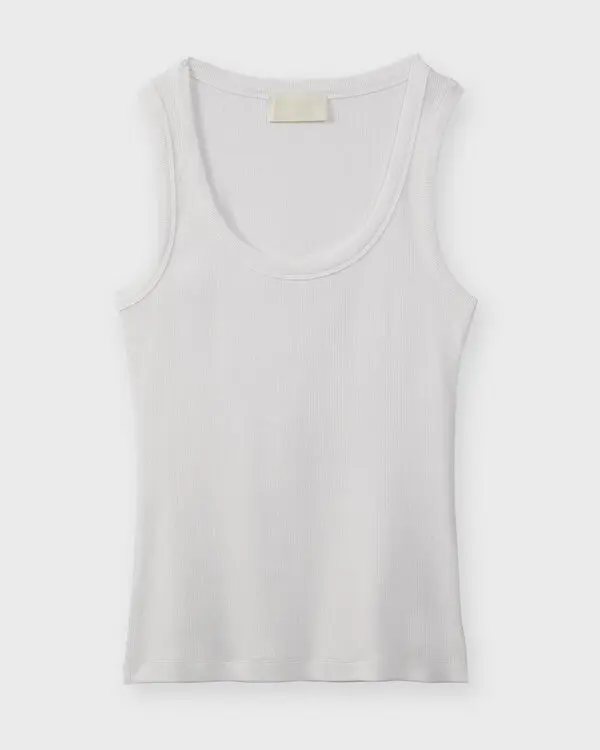 WAKAKUU Biarritz Rib Tank Top - White