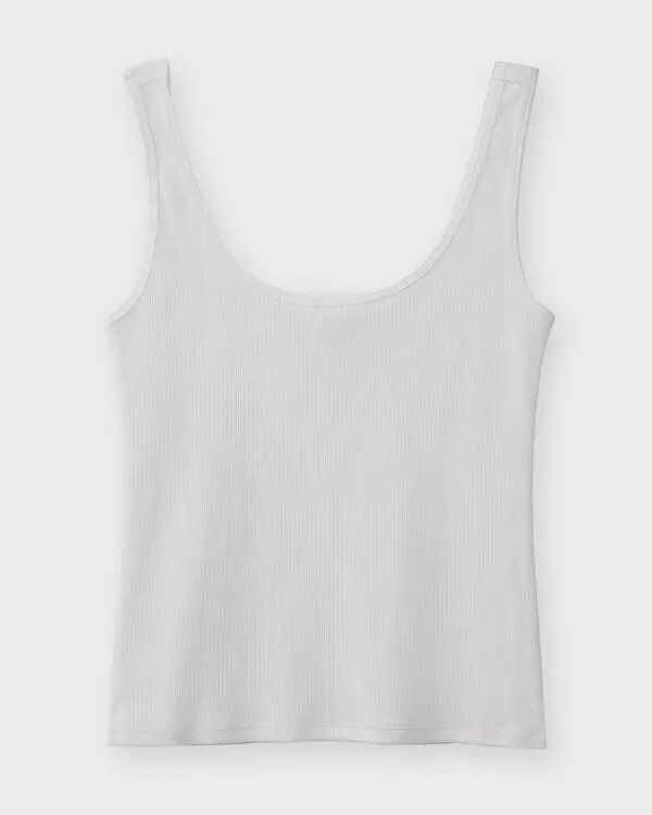 WAKAKUU Cato Rib Tank - White