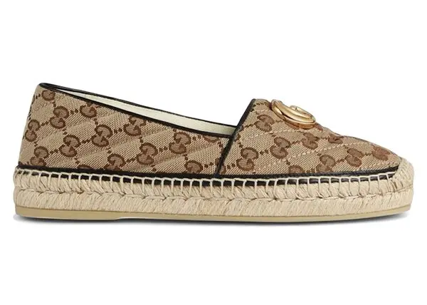 Gucci Gg Matelassé Canvas Espadrilles