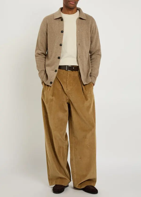 Sunspel Wool Cardigan - Sand