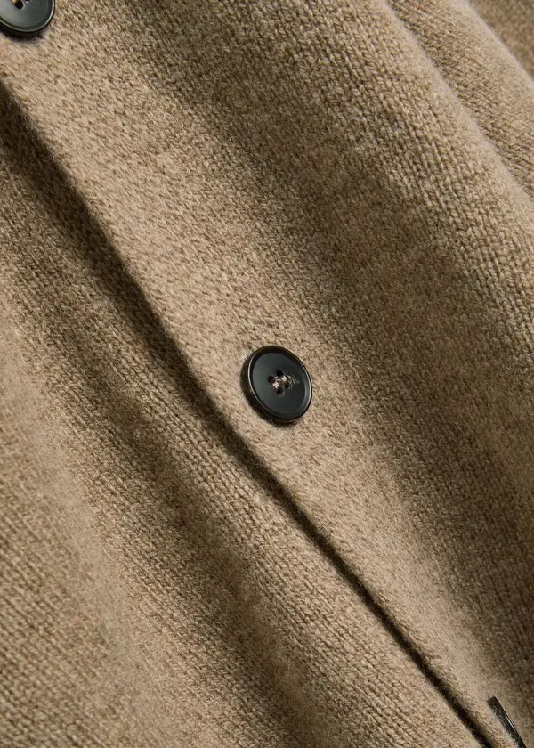 Sunspel Wool Cardigan - Sand