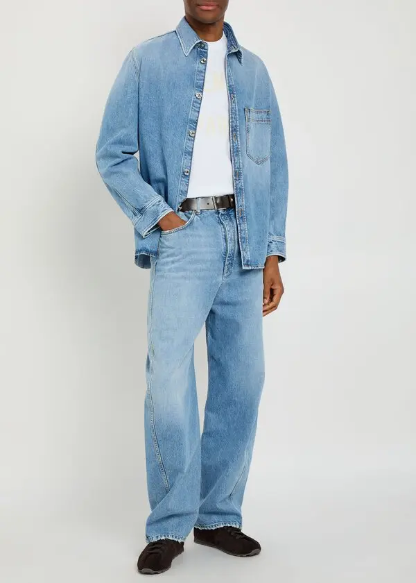Givenchy Denim Overshirt Jacket - Light Blue