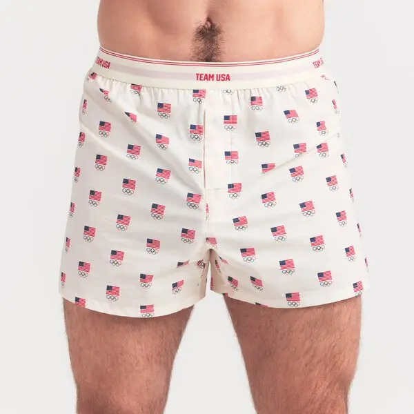SKIMS For Team Usa Cotton Poplin Olympic Boxer