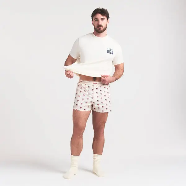 SKIMS For Team Usa Cotton Poplin Olympic Boxer