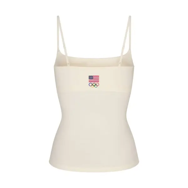 SKIMS Cotton Jersey Olympic Cami Top - Ecru