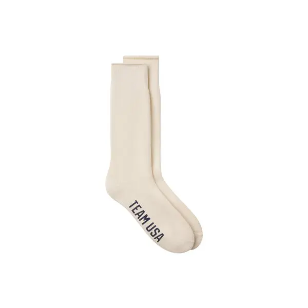 SKIMS Olympic Lounge Socks For Team Usa - Ecru