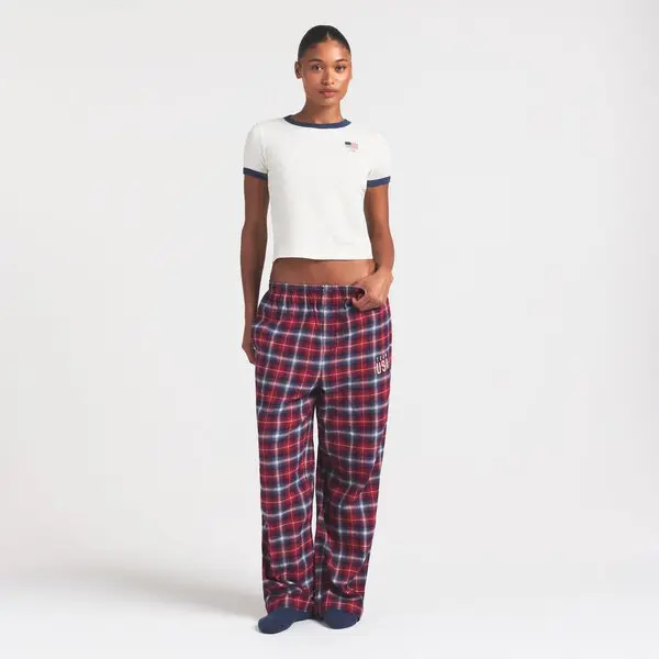 SKIMS For Team Usa Flannel Sleep Pant
