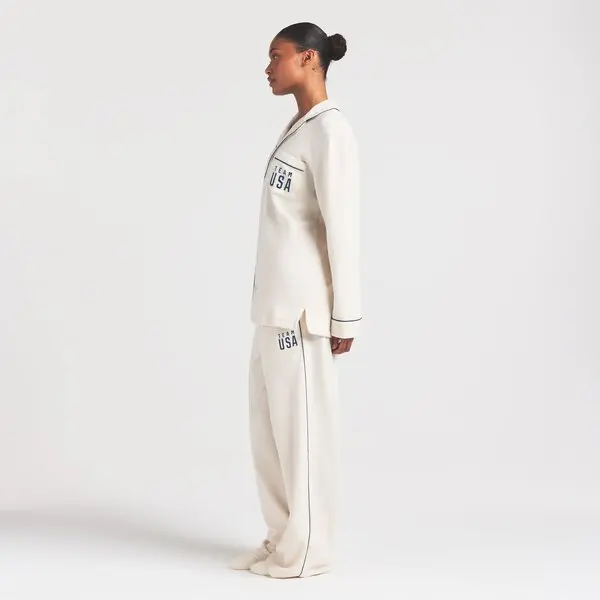SKIMS For Team Usa Fleece Olympic Oversized Sleep Top