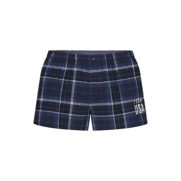 SKIMS Team Usa Flannel Sleep Short
