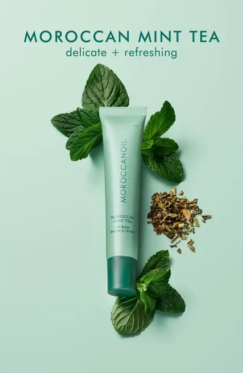 MOROCCANOIL® Lip Balm – Hydrating Argan Butter + Peptide Lip Treatment - Moroccan Mint Tea
