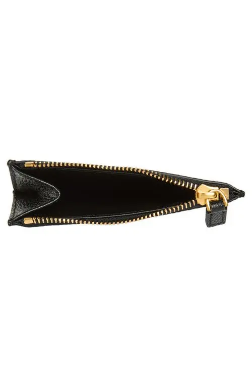 Valentino Garavani Vlogo Leather Card Case - Black
