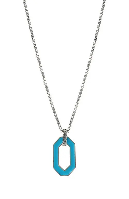 DEGS & SAL Ovale Pendant Necklace - Turquoise