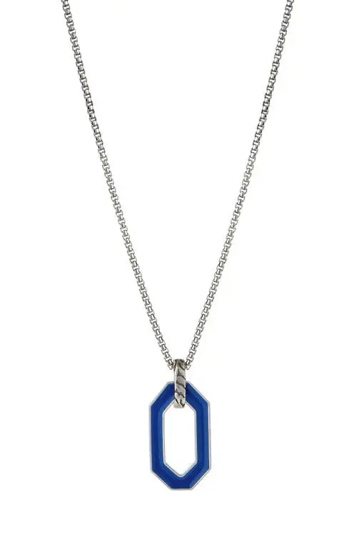 DEGS & SAL Ovale Pendant Necklace - Royal Blue
